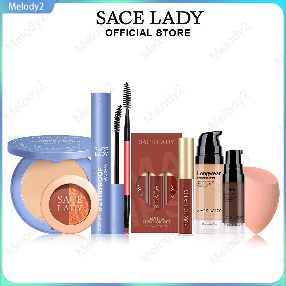 SACE LADY Livestream Makeup Set Long Lasting Foundation + Setting ...