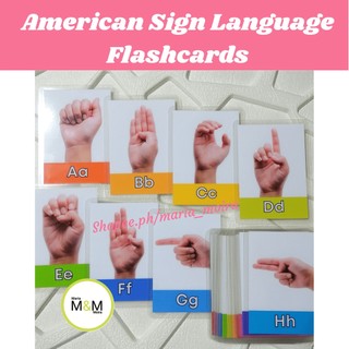 ALPHABET & NUMBERS SIGN LANGUAGE FLASHCARDS ASL, Laminated , AMERICAN ...
