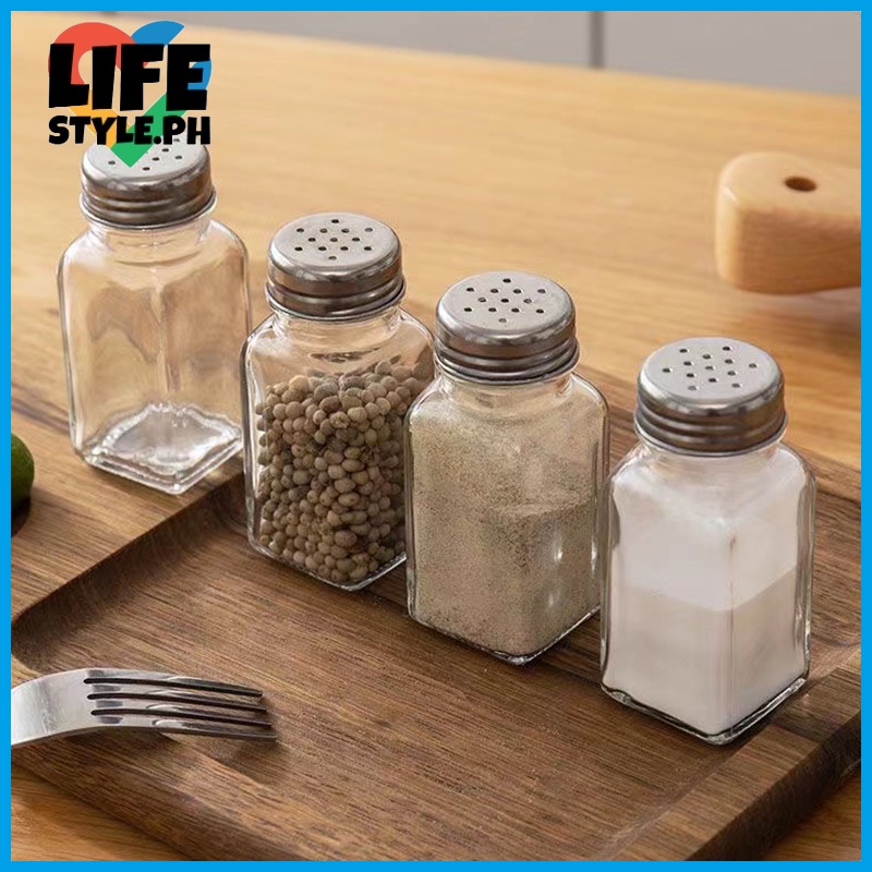 LS Kitchen Condiment Container Sugar Salt Pepper Flour Bottle | Shopee ...