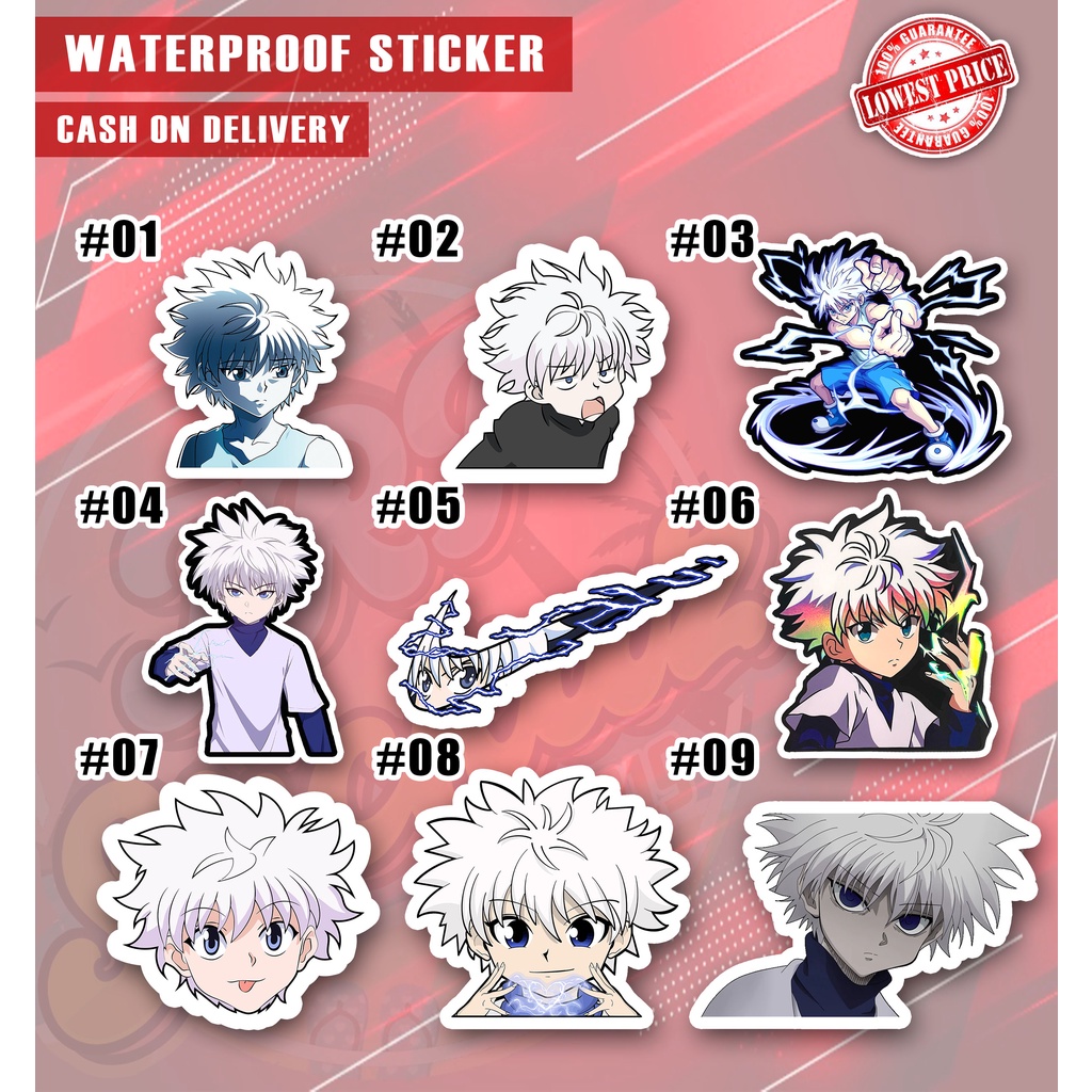 Killua Zoldyck / Hunter X Hunter | Waterproof Sticker | Shopee Philippines