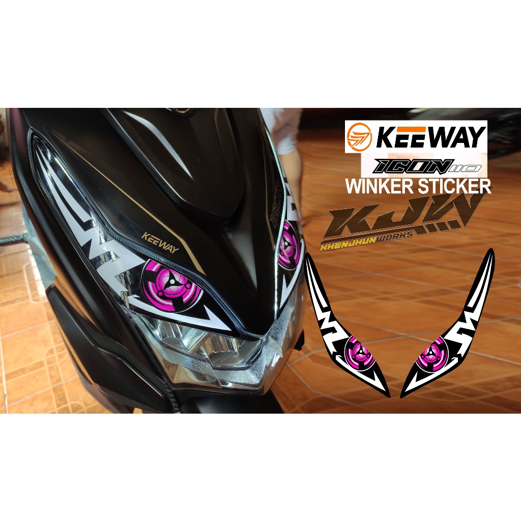 Winker For Keeway Icon 110 Magenta Sharingan Design | Shopee Philippines