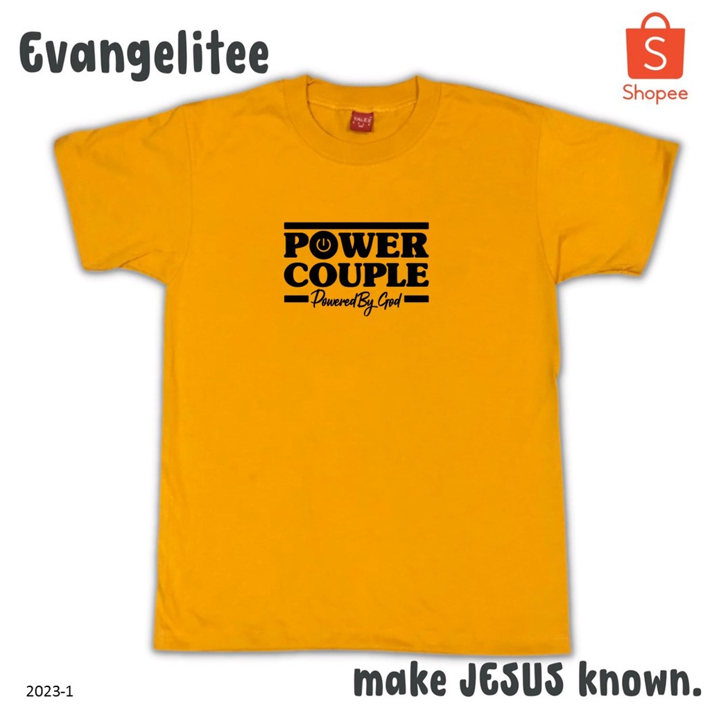 COUPLE GOSPEL CHRISTIAN STATEMENT TSHIRT Power couple (each shirt sold ...