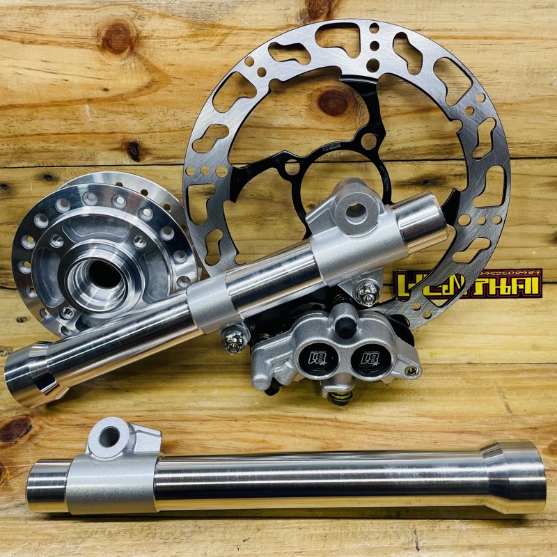 LIGHTEN FRONT SHOCK OUTER TUBE + CALIPER + DISC + EARL'S + 2 JRP ...