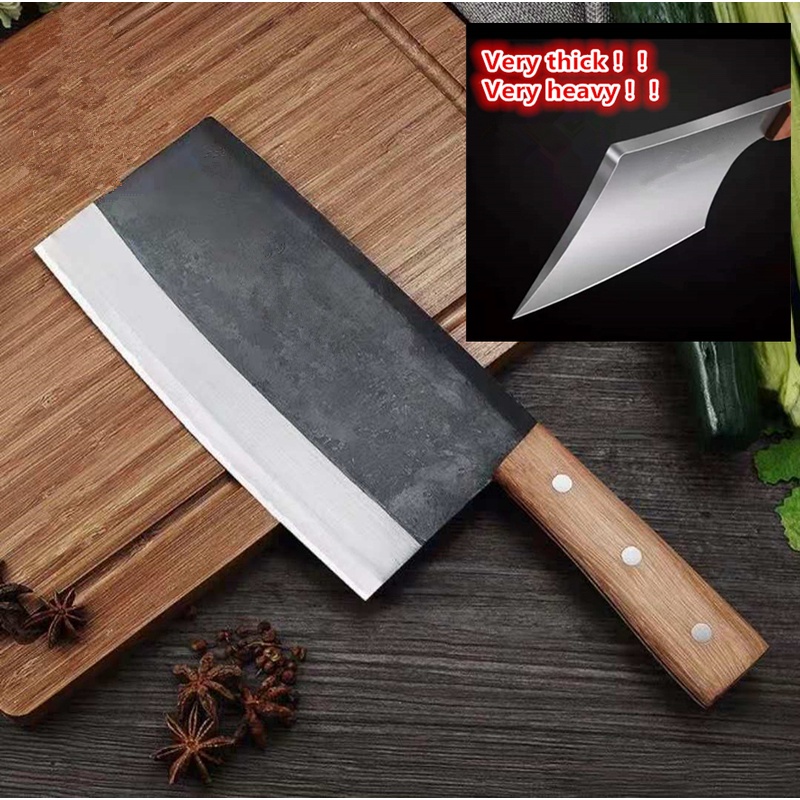 Lucky Star 8 inch High-quality Butcher Knife for Chopping Bones and ...