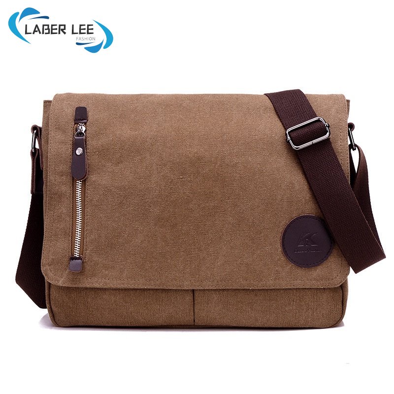 LABER LEE Shoulder Bag Men Canvas Retro Briefcase | Shopee Philippines