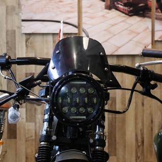 Motorcycle Windshields Universal Windscreen w/Mount Bracket Fit 5 to 7 ...