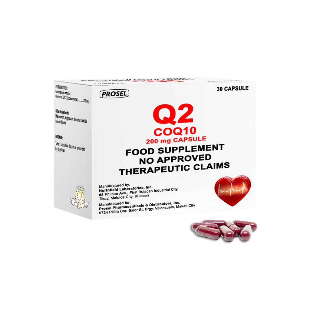 Prosel Q2 CoQ10 200mg Food Supplement Capsule by 30s | Shopee Philippines