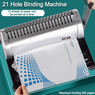 Ring / Comb Binding Machine A4/A3 Size Binding Machine Office 21 Hole ...