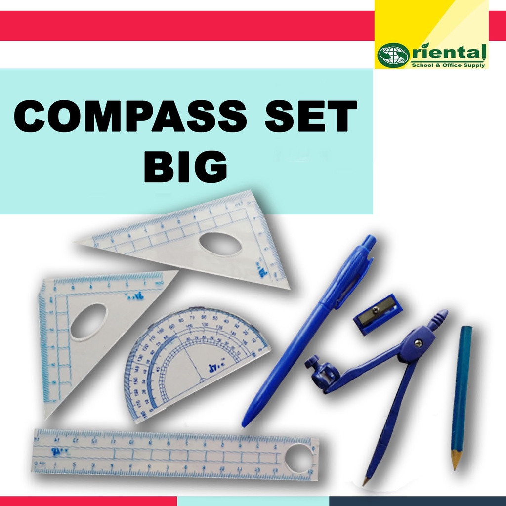 Compass Set-Ruler Set Triangle Measuring Ruler Compasses Drawing Test ...