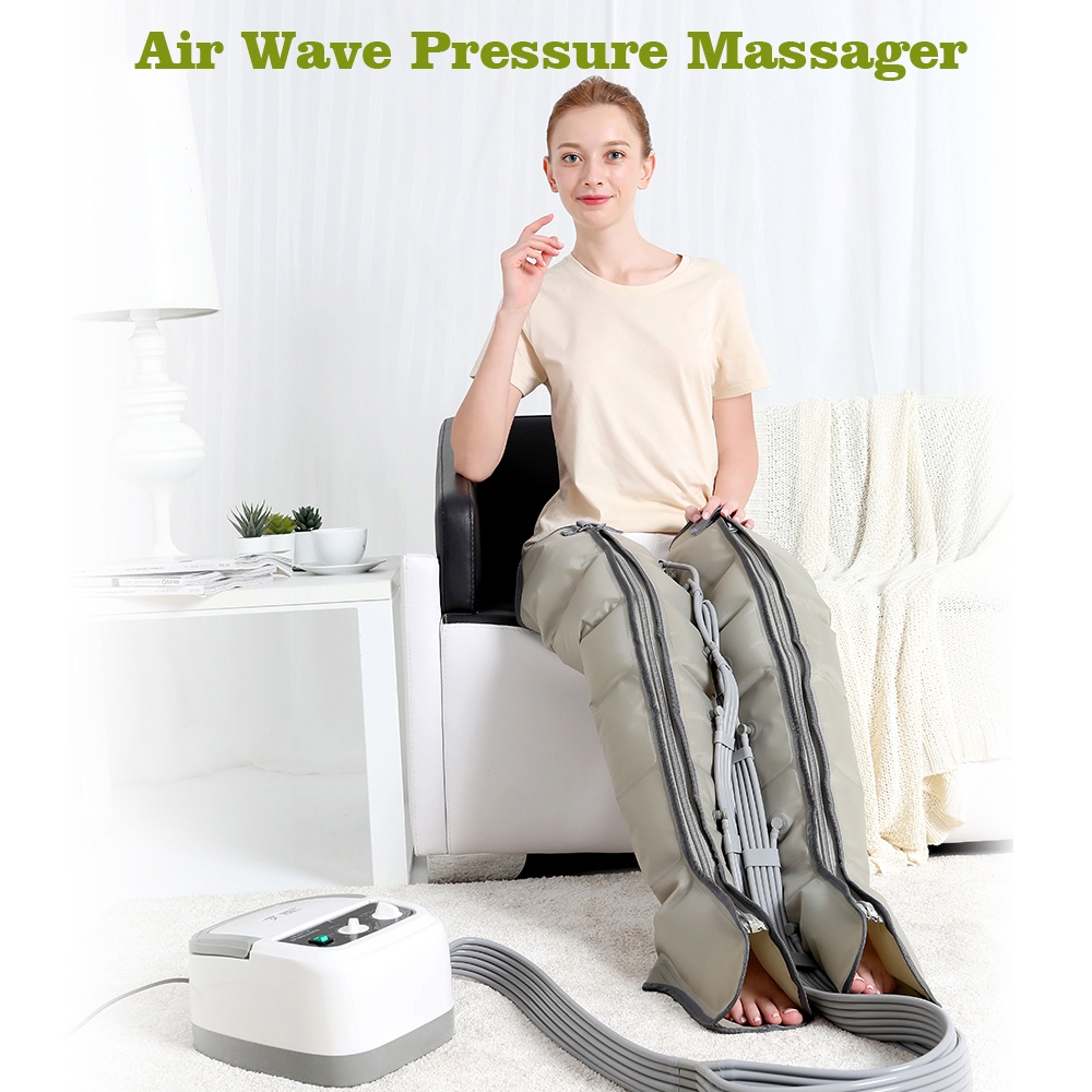 Electric Air Compression Massager Leg Air Wave Pressure Machine Knee ...