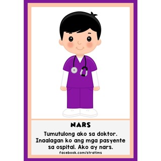 Mga Katulong sa Pamayanan Chart/Flashcards A4/ 11x15cm/ | Shopee ...