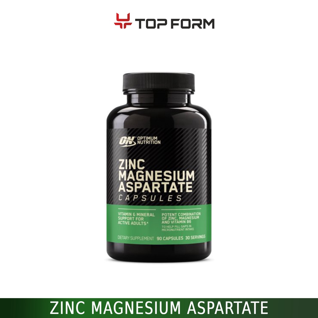 Optimum Nutrition ZMA , Zinc Magnesium Aspartate Vitamin, 90 Capsules ...
