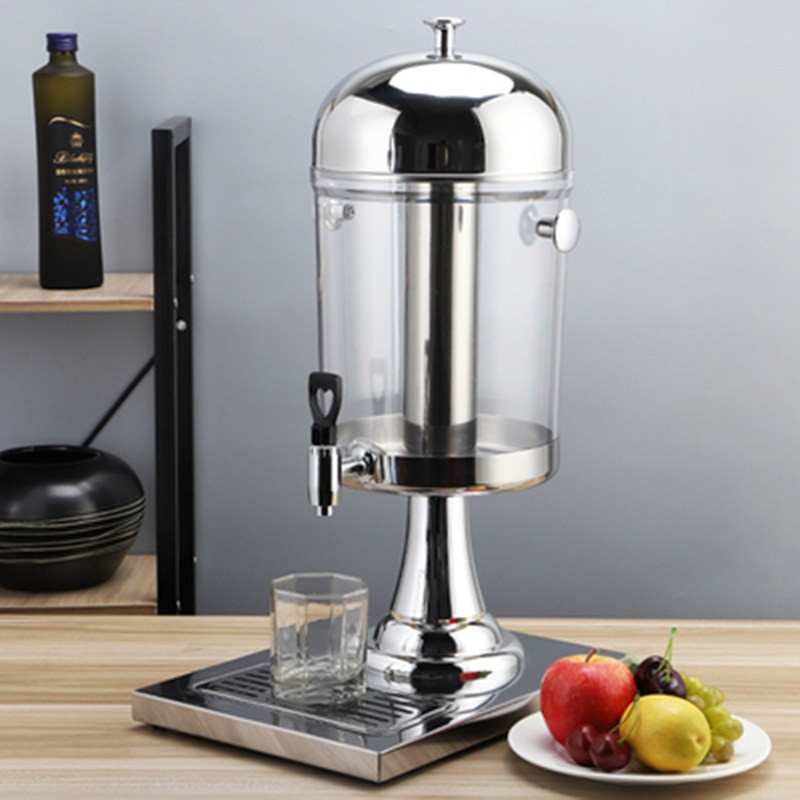 8L Stainless Steel Juice Dispenser with Stand Single Juice Dispenser ...