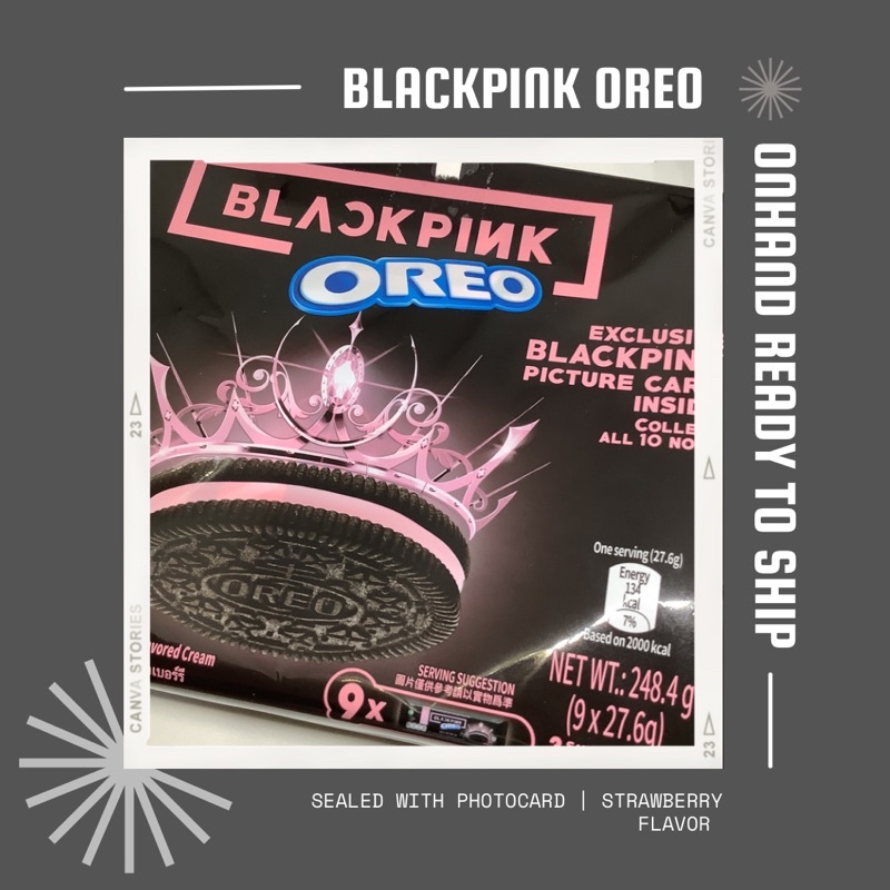 RESTOCKED 8/25/24 Onhand Sealed Blackpink Oreo Cookies with Photocards ...