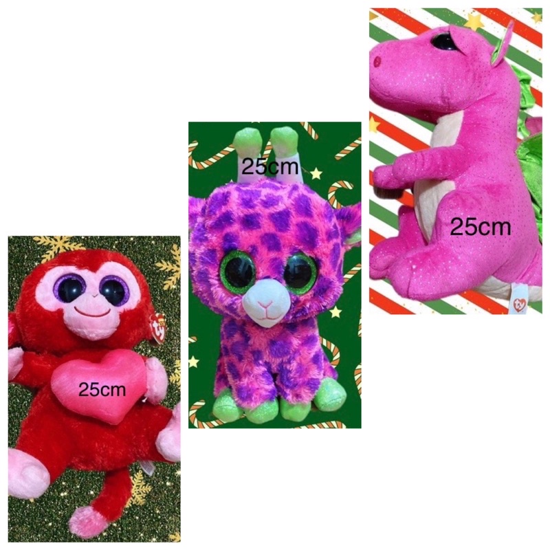 Ty stuffed animal 25cm with glass eyes | Shopee Philippines
