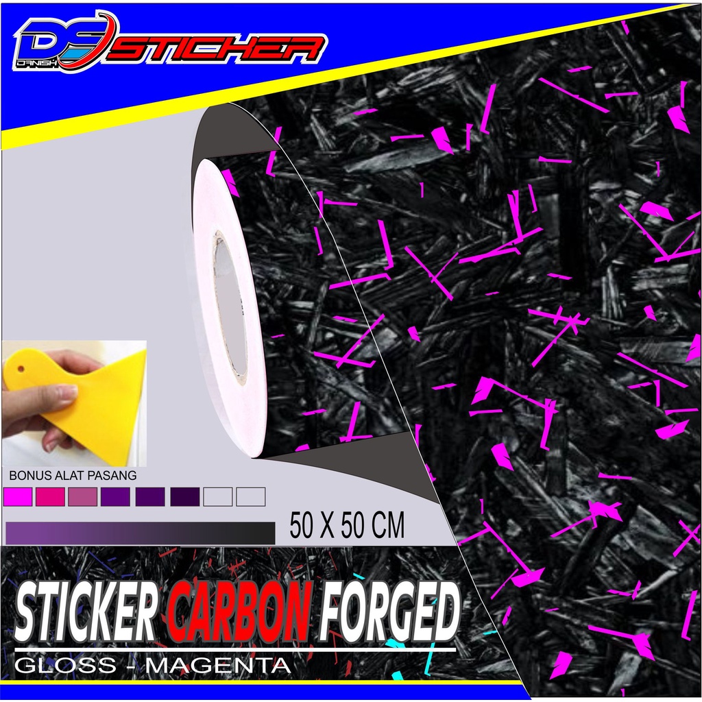 Cool FORGED CARBON STICKER (50X50 | Shopee Philippines