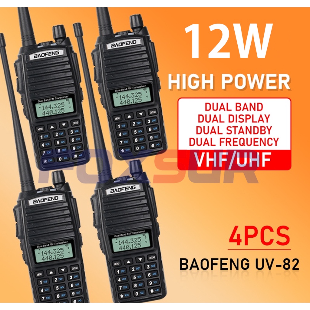 baofeng UV82 12Watts dual vhf/uhf two way radio walkie talkie long ...