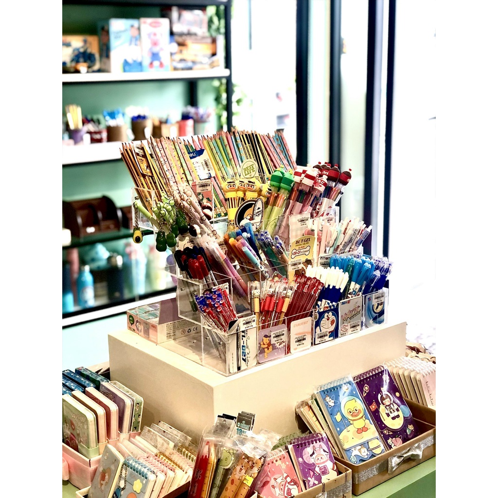 24-cell standing pen shelf - pen shelf - mica display shelf ...