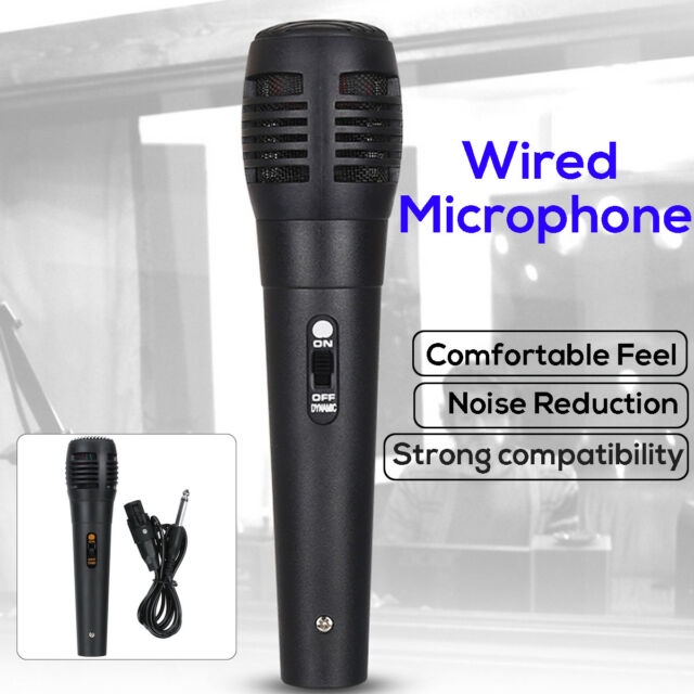 WIRED MIC Professional Handheld Wired Dynamic Microphone Audio Karaoke ...