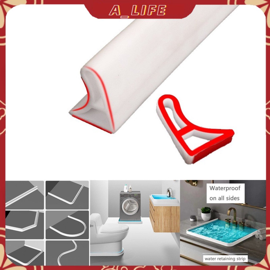 A-LIFE Water Barrier Kitchen Shower Stopper Strip Threshold Water Dam ...
