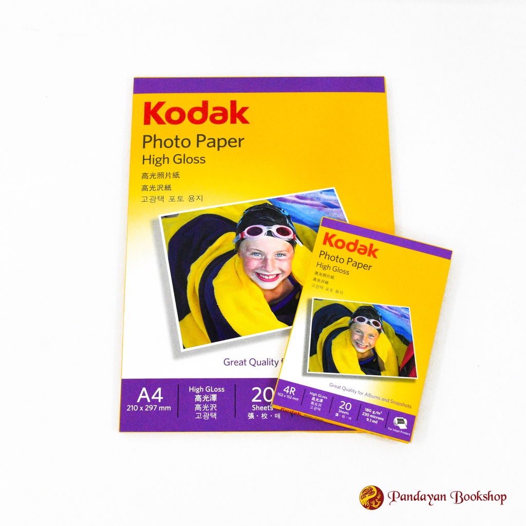 Kodak High Gloss Photo Paper 20 Sheets 180 gsm | Shopee Philippines