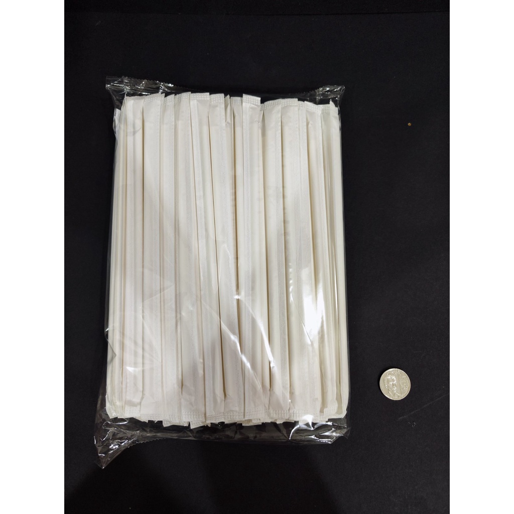 Paper Straws / Iced Coffee Straws - Thin Straws (21cm) - 100 pcs per ...