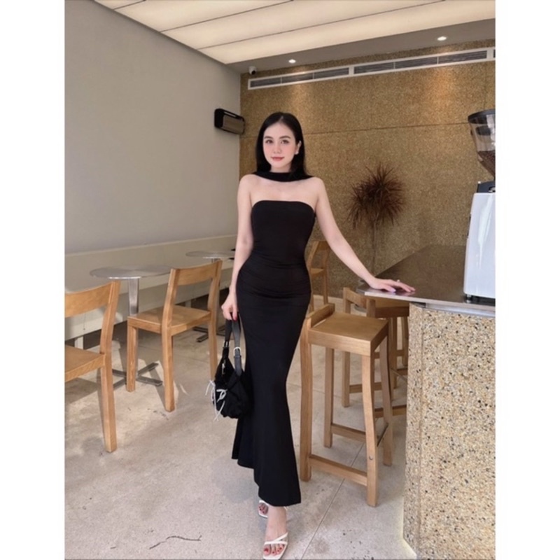 Sexy Long-Neck Dress body Dress With Sexy Long Neck Can Be Worn In 2 ...