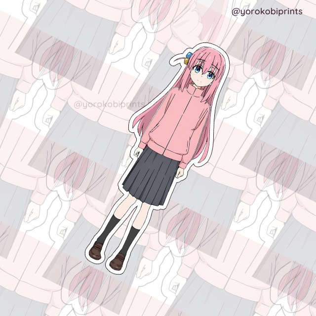 [SET 2] Hitori Gotoh - Bocchi the Rock! - Waterproof Laminated Vinyl ...