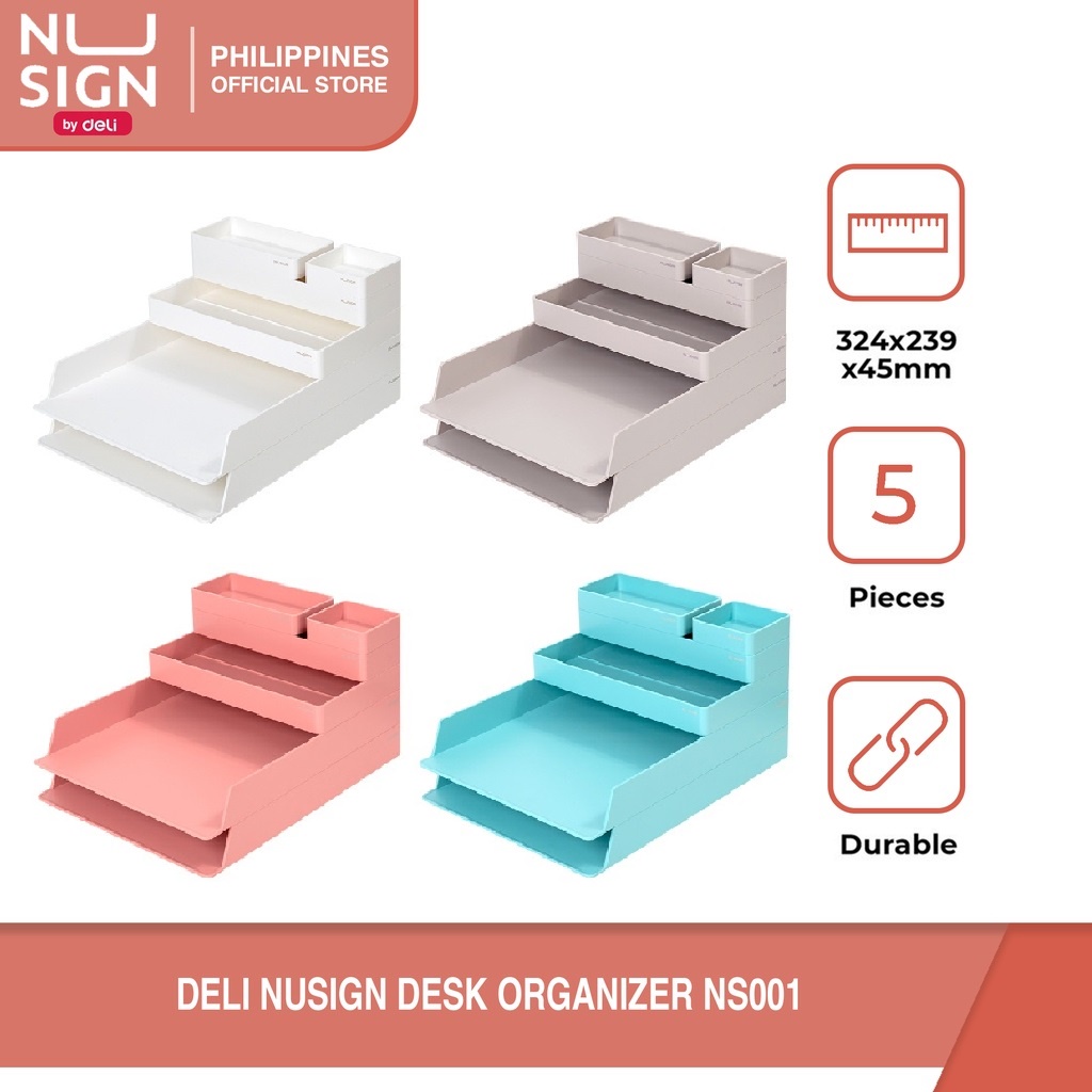 Deli NS001 NuSign Desk Organizer [79NS001] | Shopee Philippines