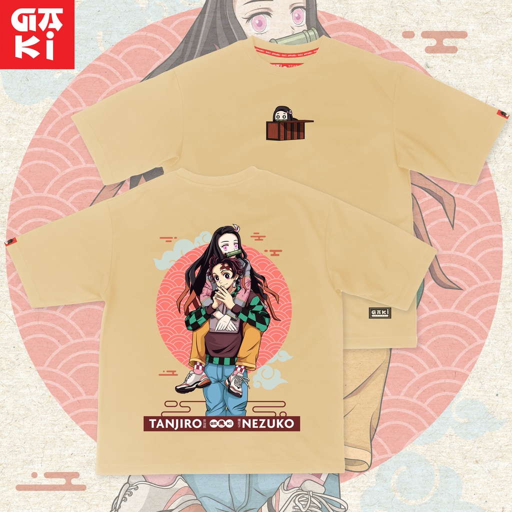 GAKI - ANIME INSPIRED COMFY OVERSIZED SHIRT - TANJIRO & NEZUKO | Shopee ...
