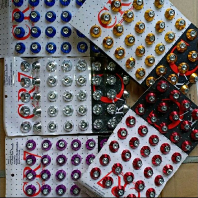 HITAM MERAH Baud L Plus Ring Monel Contents 20pcs Yellow/Gold Red Blue ...