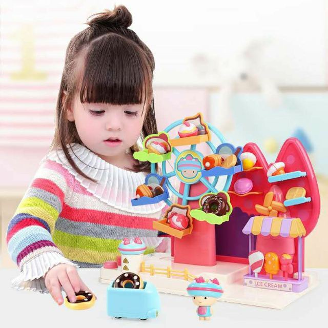 Mini Candy Ice Cream Candy Cart, Mini Kids DIY Pretend Play Set Food ...