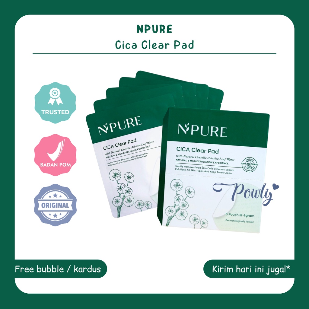 Npure Cica Clear Pad sachet (1Box Contains 5 Sachets) | Shopee Philippines