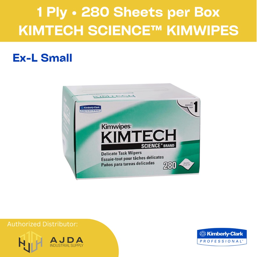 KIMTECH SCIENCE™ KIMWIPES Lint-free wipes (Ex-L Small) | Shopee Philippines