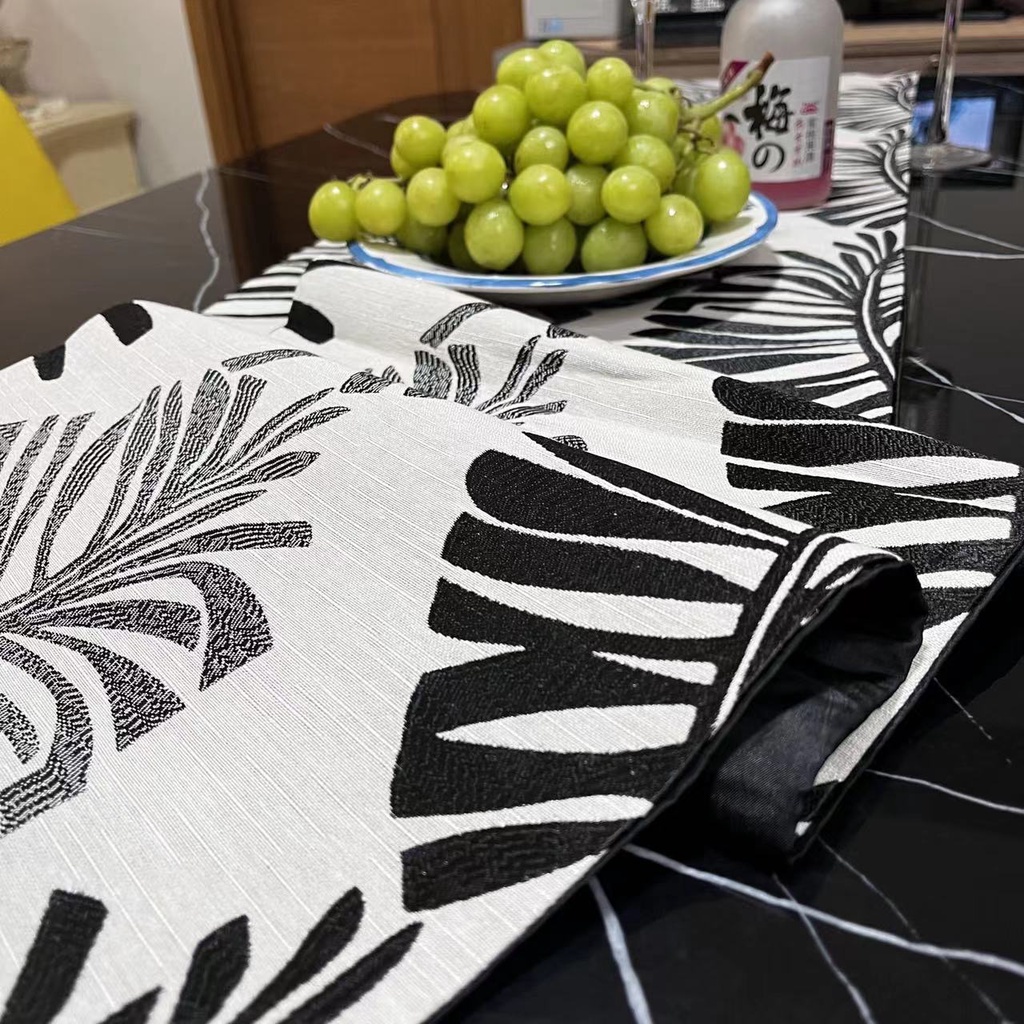 4，6，8，10 seater Table Runner Embroidering Leaf Table Runner Hotel ...