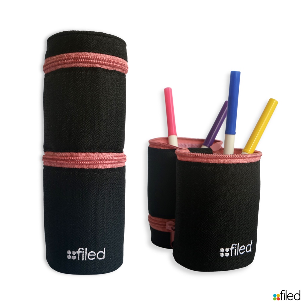 Filed Pen Capsule Pastel Ripstop Pencil Case Ballpen Holder Highlighter ...