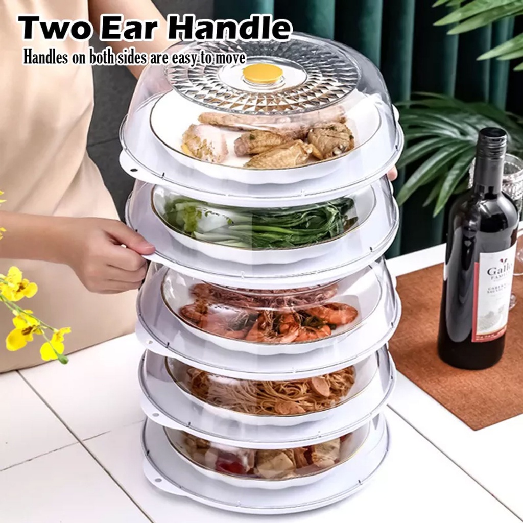 5 Layer Food Protector Stackable Food Cover Insect-proof (pinkmoon ...