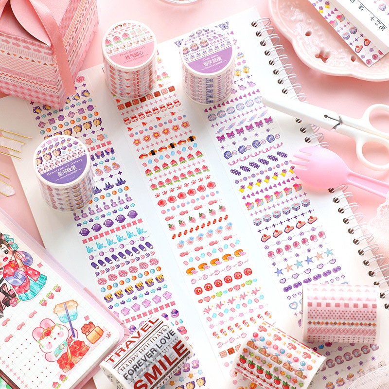1 Roll Tape DIY Cute Cartoon Hand Account Decorative Tape Sticker ...