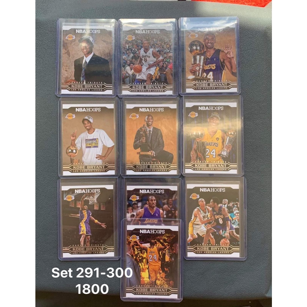 2017-18 Kobe Bryant hoops Career Tribute set 291-300 NBA CARDS | Shopee ...