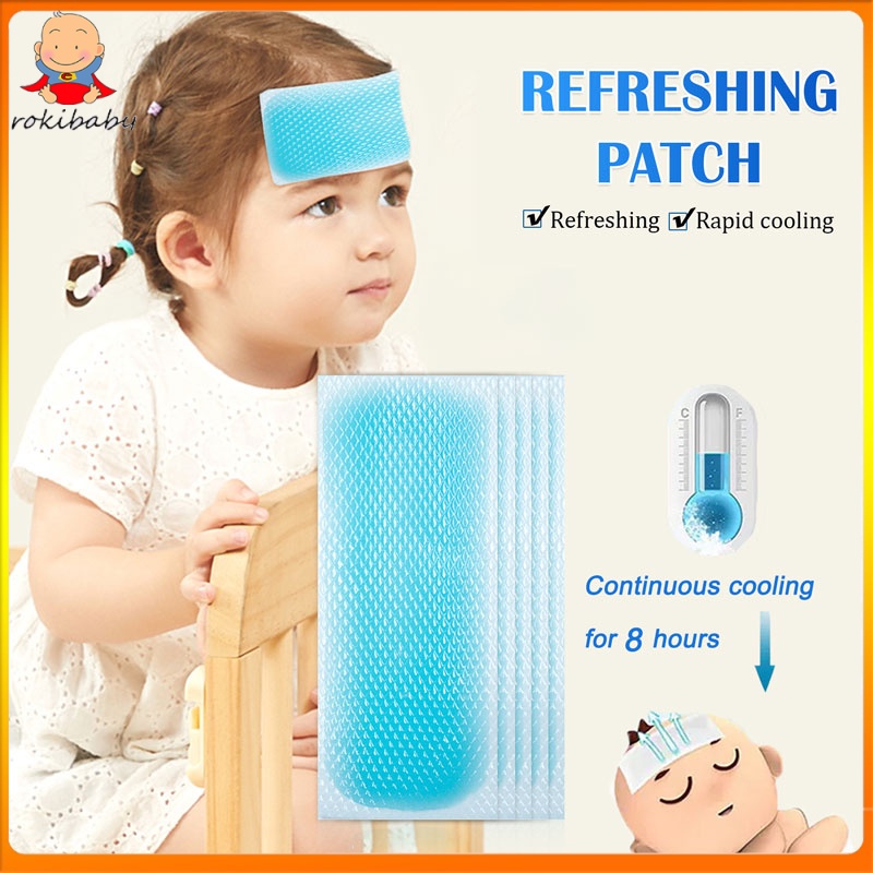 Rokibaby Lower Teperature Cooling Ice Cold Pads Sunstroke Sticker ...