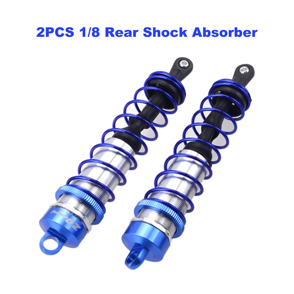 2PCS/Set ZD Racing 143mm Rear/ Front Shock Absorber Red Damper Suspension for 1/8 HSP RC Car ...