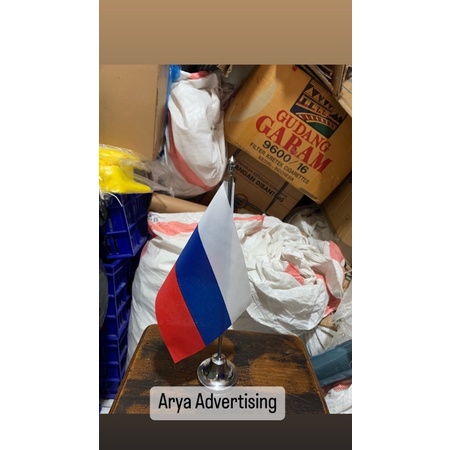 Russian country flag + stainless steel table pole | Shopee Philippines