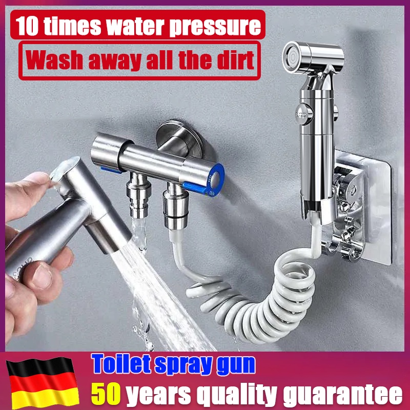 Bidet Sprayer Toilet Spray gun Super water pressure, one flush and ...