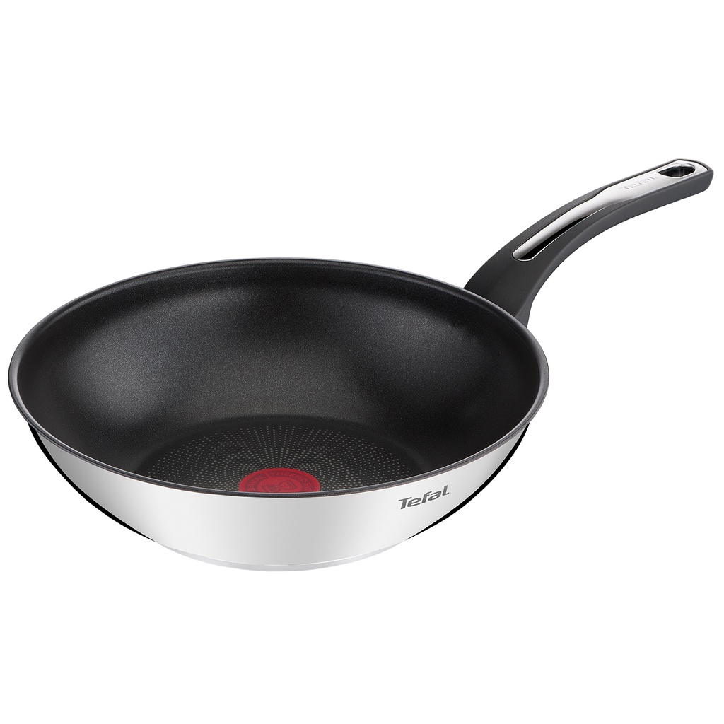 Tefal Emotion Stainless Steel Induction Nonstick Wok Pan (28cm) Dishwasher Oven Safe No PFOA ...