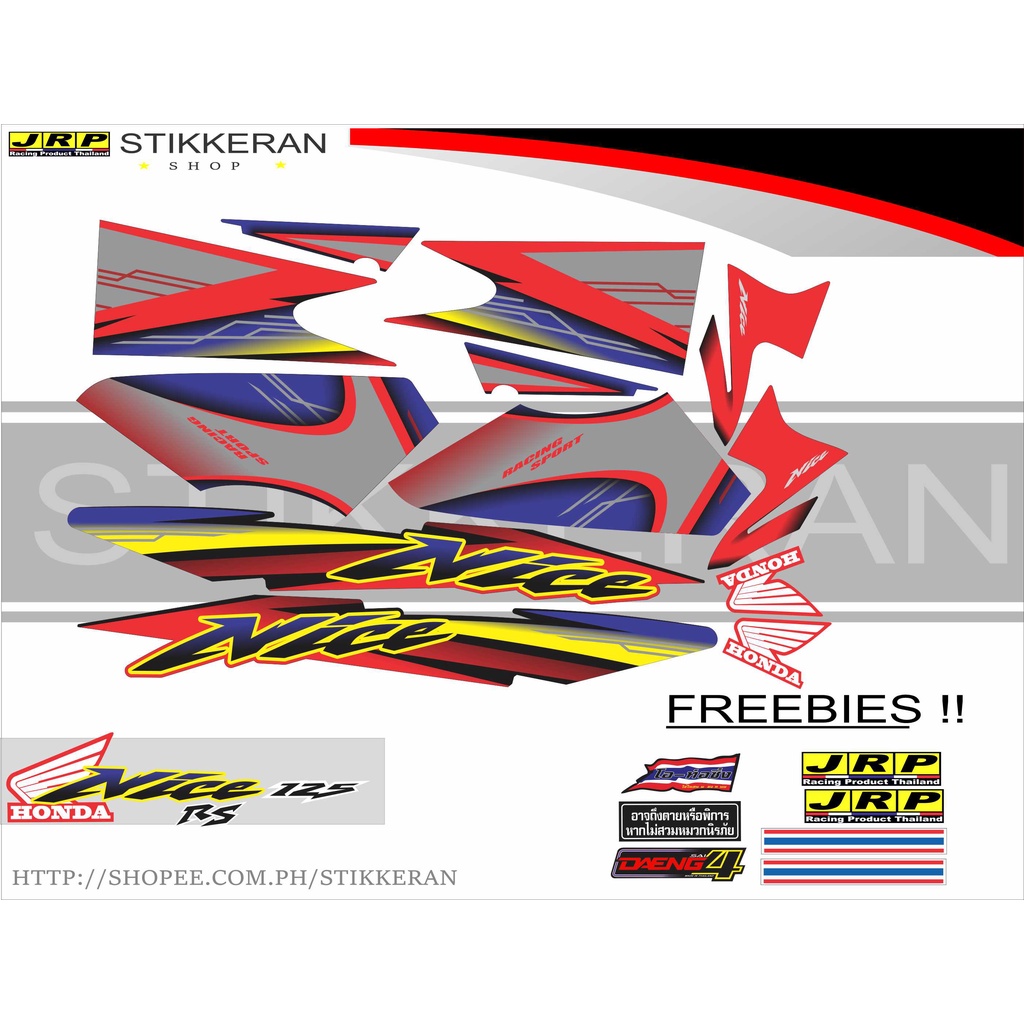 HONDA NICE/RS 110 THAI STOCK DECALS | Shopee Philippines
