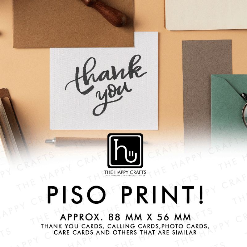 PISO PRINT! Thank You Card, Photo Card, etc. | Shopee Philippines