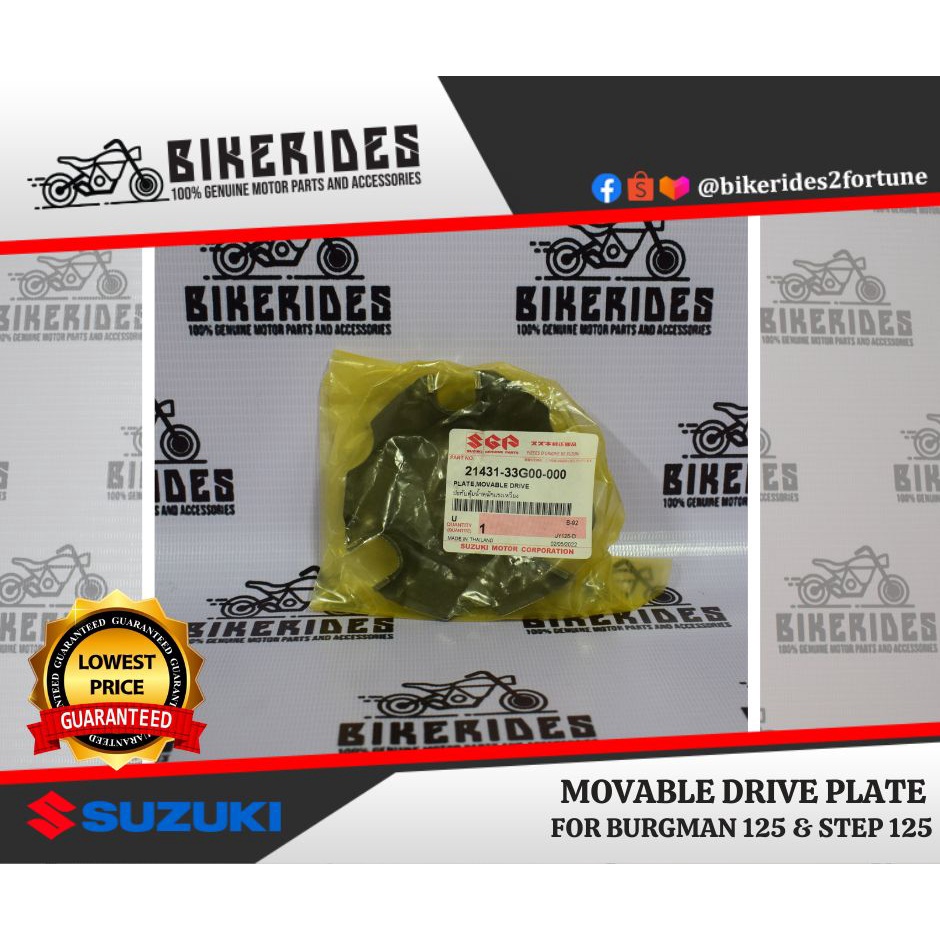PLATE, MOVABLE DRIVE SGP (BURGMAN/STEP125) SUZUKI GENUINE (21431-33G00 ...