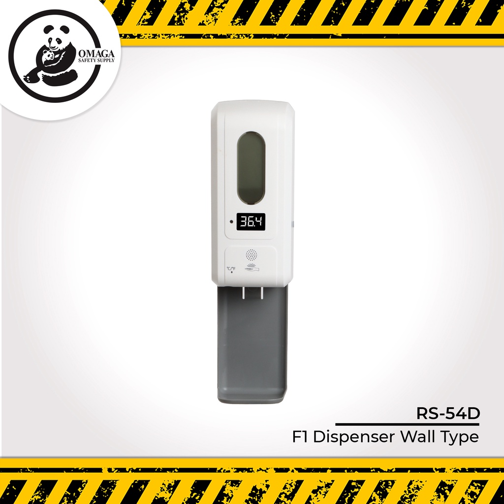 2 in 1 F1 alcohol dispenser with thermal scanner wall type | Shopee ...