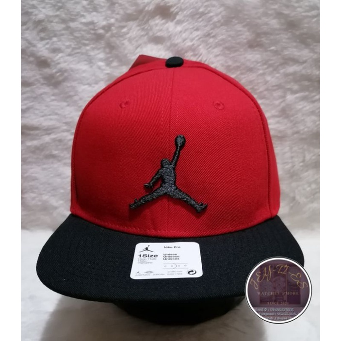 Authentic Jordan Cap snapback (red x black) | Shopee Philippines