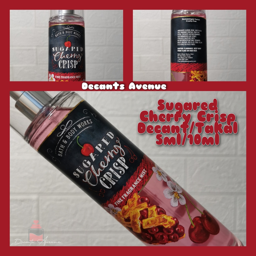Sugared Cherry Crisp - Bath And Body Works 1mL 3mL 5mL 10mL | Shopee ...